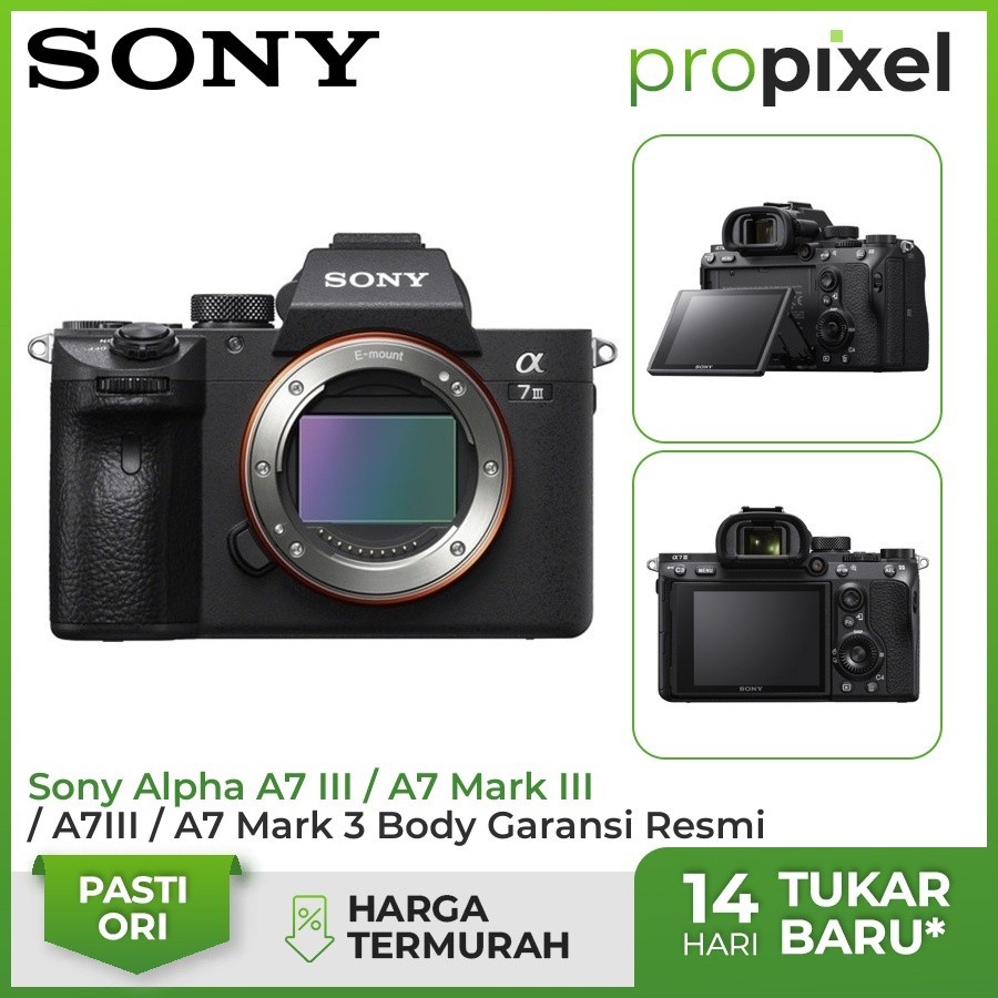 Jual Sony Alpha A7 III / A7 Mark III / A7III / A7 Mark 3 Body Garansi ...