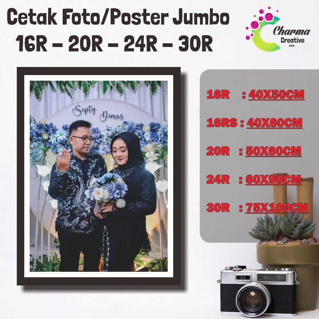 Jual CETAK FOTO KERTAS FUJIFILM KUALITAS HD UKURAN 16R,16RS,20R,24R,30R | Shopee Indonesia