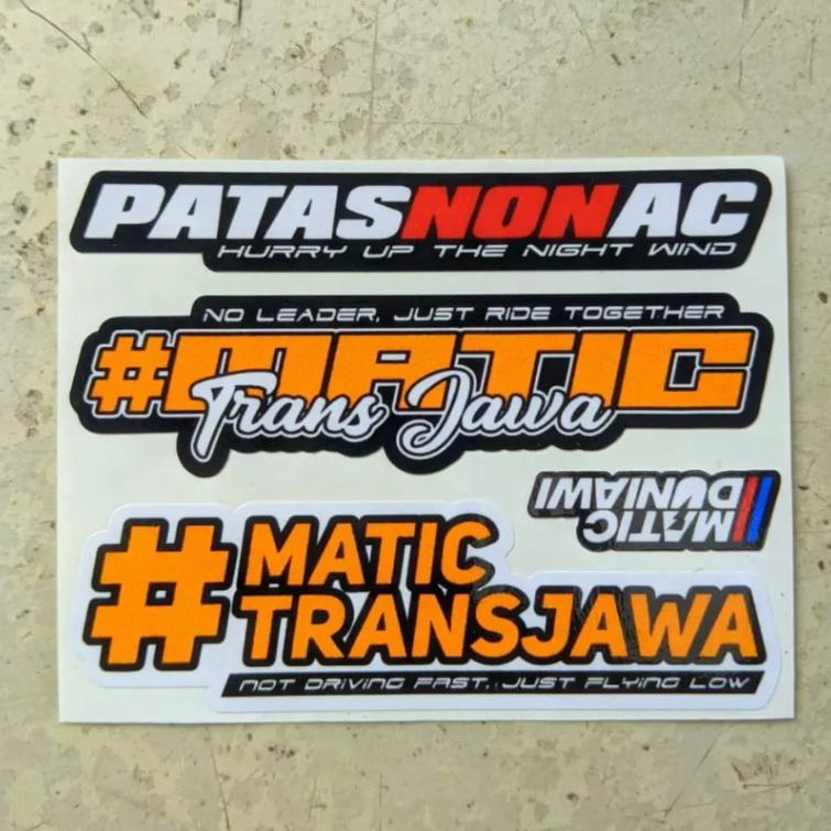 Jual Stiker Matic Trans Jawa - Sticker Print Cutting Anti Air Tahan ...