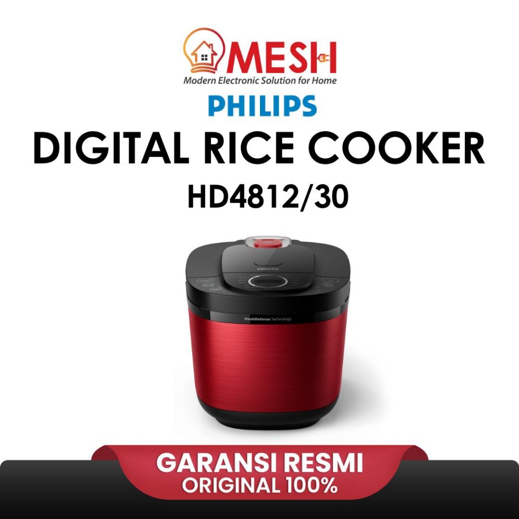 Jual Philips Digital Rice Cooker HD4812/30 HD 4812/30 - Kapasitas 1.8 ...