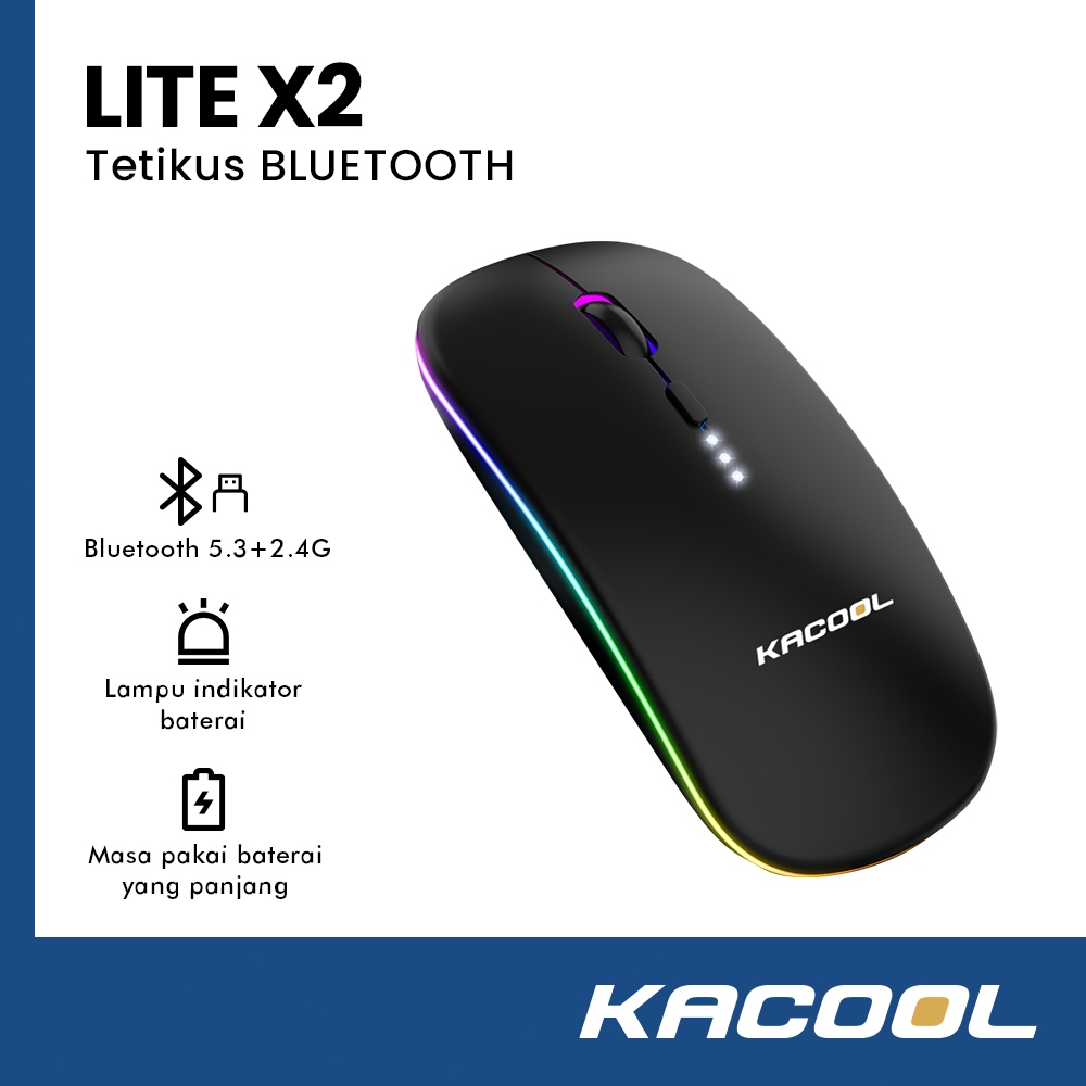 Jual Kacool 2.4G Mouse Nirkabel Isi Ulang yang Dapat Diisi Ulang, Mouse ...
