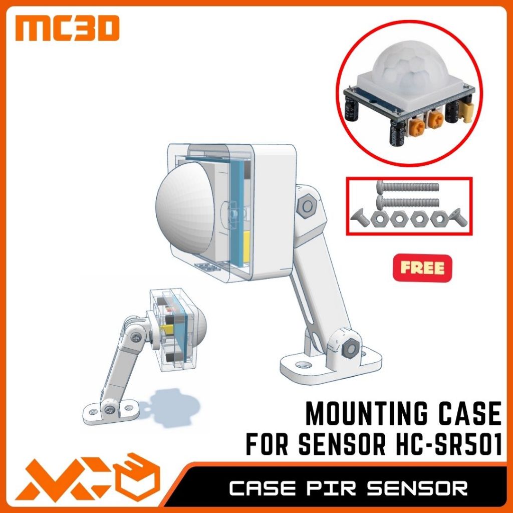 Jual Case Sensor PIR HC-SR501 Box Sensor Gerak Housing PIR Sensor ...