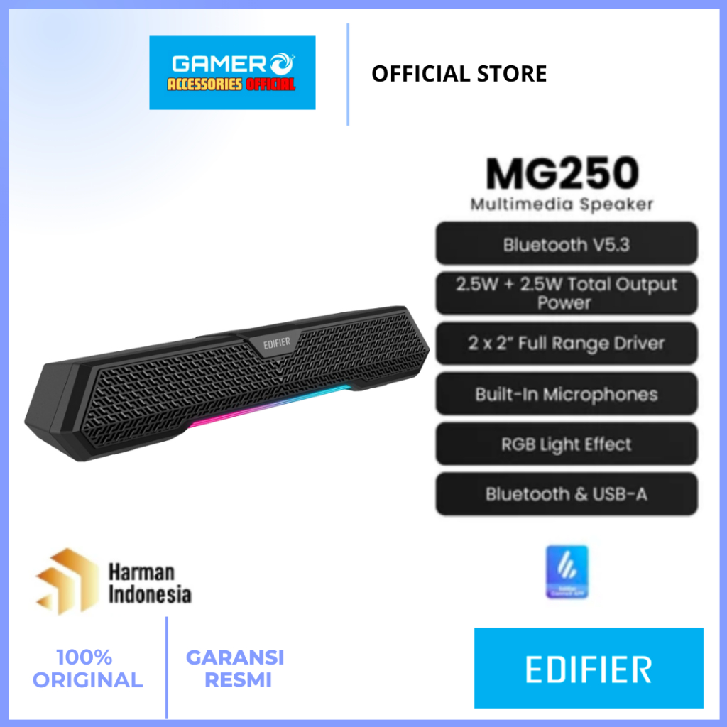 Jual Edifier MG250 / MG 250 Multimedia Speaker Soundbar Gaming RGB ...