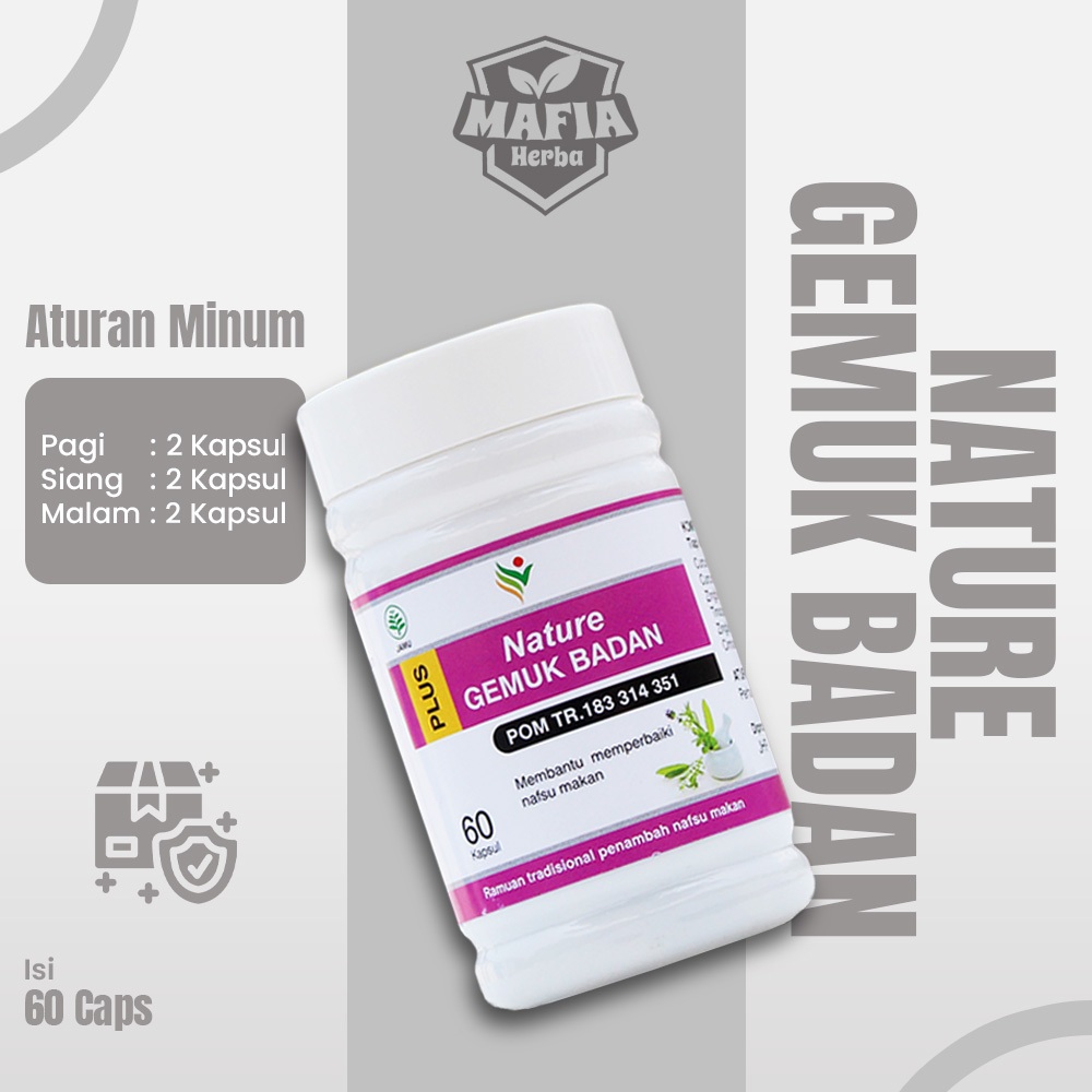 Jual Obat Gemuk Badan Permanen Bpom Nature Gemuk Badan Suplemen ...
