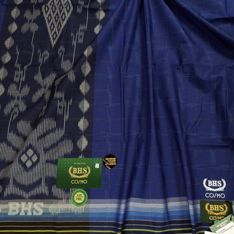 Jual SARUNG BHS COSMO GOLD K26 PRC 3 BIRU TUA SELVEDGE JACQUARD ...