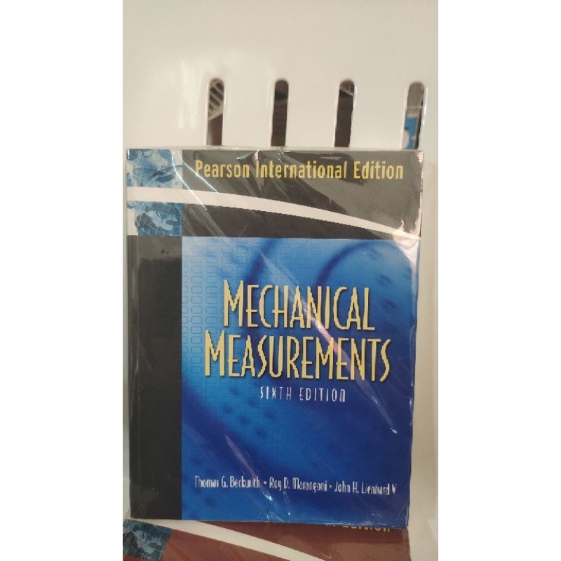 Jual buku (original) mechanical measurements | sixth edition | thomas g. beckwith | Shopee Indonesia