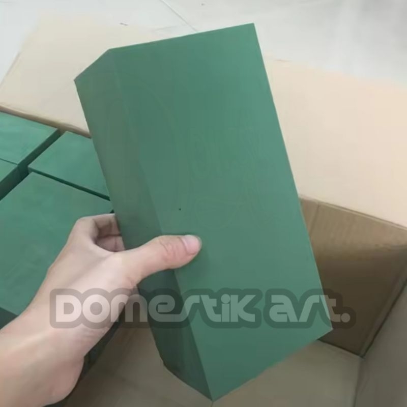 Jual (1 DUS ISI 24 )Flower Foam Buket Bunga / Busa Bunga Hijau Kering ...