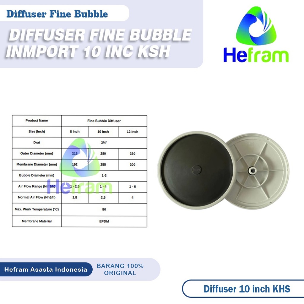 Jual Aerator Fine Bubble Diffuser Aerasi Kolam Bioflok Pengolahan Air ...