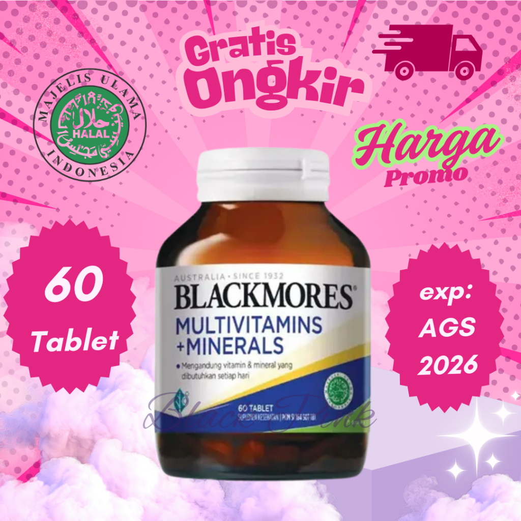Jual BLACKMORES MULTIVITAMINS MINERALS ISI 60 MULTIVITAMIN | Shopee Indonesia