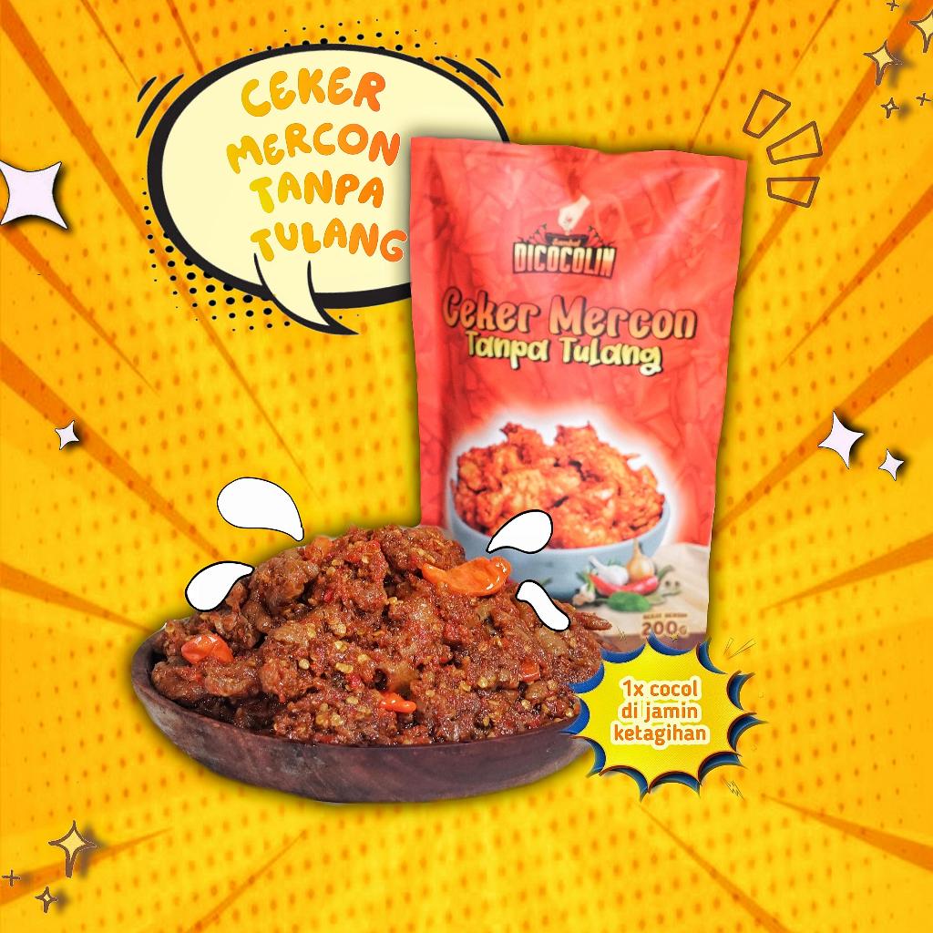 Jual Dicocolin Ceker Mercon Tanpa Tulang Netto 200gram | Shopee Indonesia