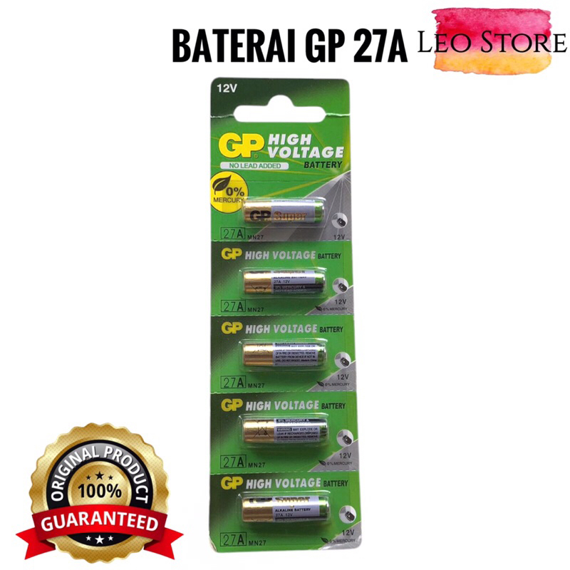 Jual LEO STORE - BATERAI GP 27A!!! HARGA SATUAN !!!BATERAI REMOTE ...