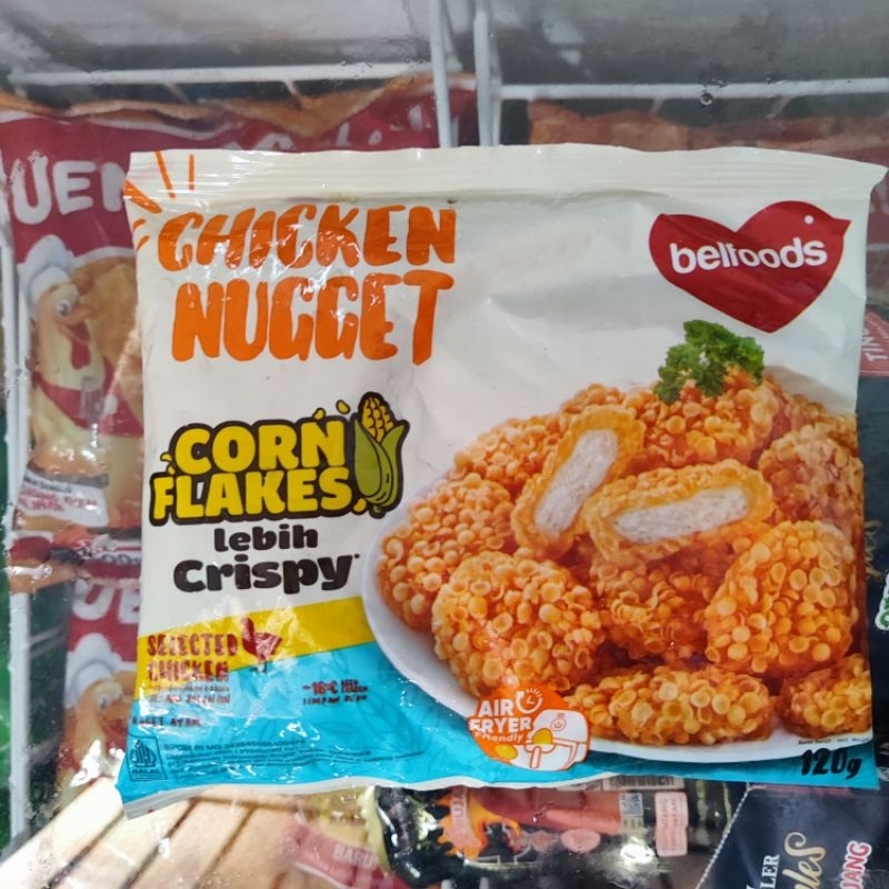 Jual Belfoods Chicken Nugget Corn Flakes 120g | Shopee Indonesia