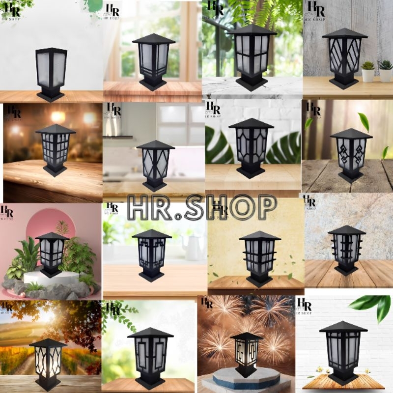 Jual Lampu Pilar Pagar / Atap Rumah / Lampu Pagar Minimalis / Lampu ...