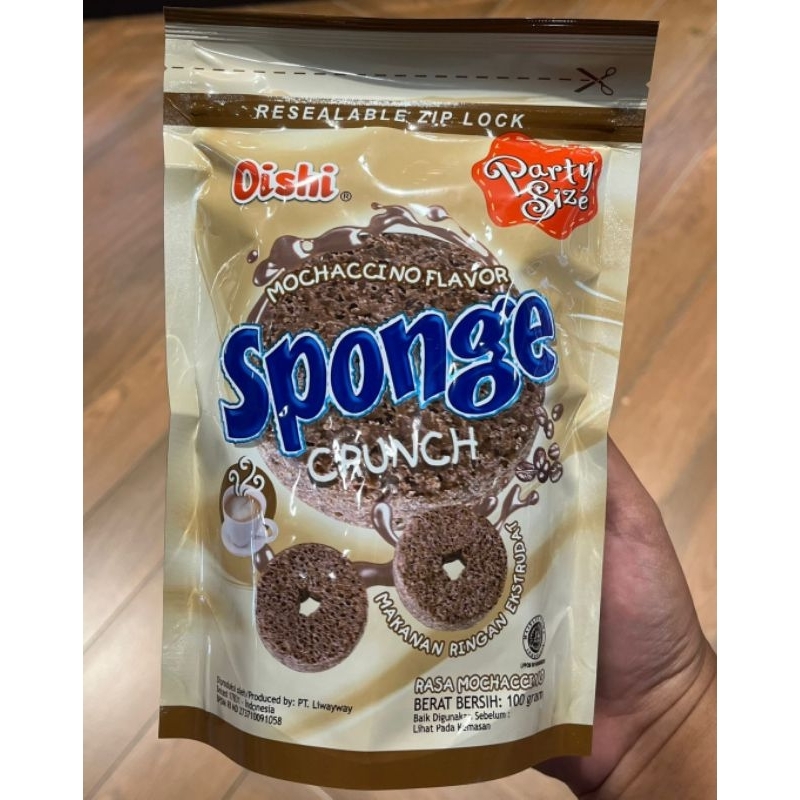 Jual OISHI SPONGE RASA MOCHACCINO/UBI 100GR | Shopee Indonesia