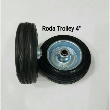 Jual Branch Roda Only Karet 4" Roda Karet / Roda Trolley / Roda Gerobak ...