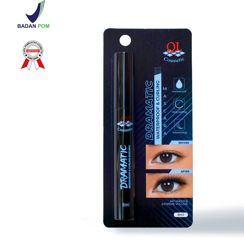 Jual QL Mascara DRAMATIC Waterproof & Curling | Shopee Indonesia