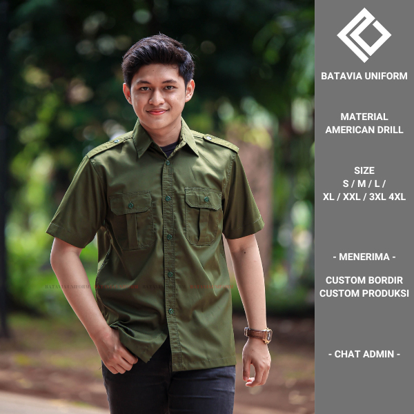 Jual Baju Kemeja Tactical Taktikal PDL PDH Kerja Kantor Komunitas ...