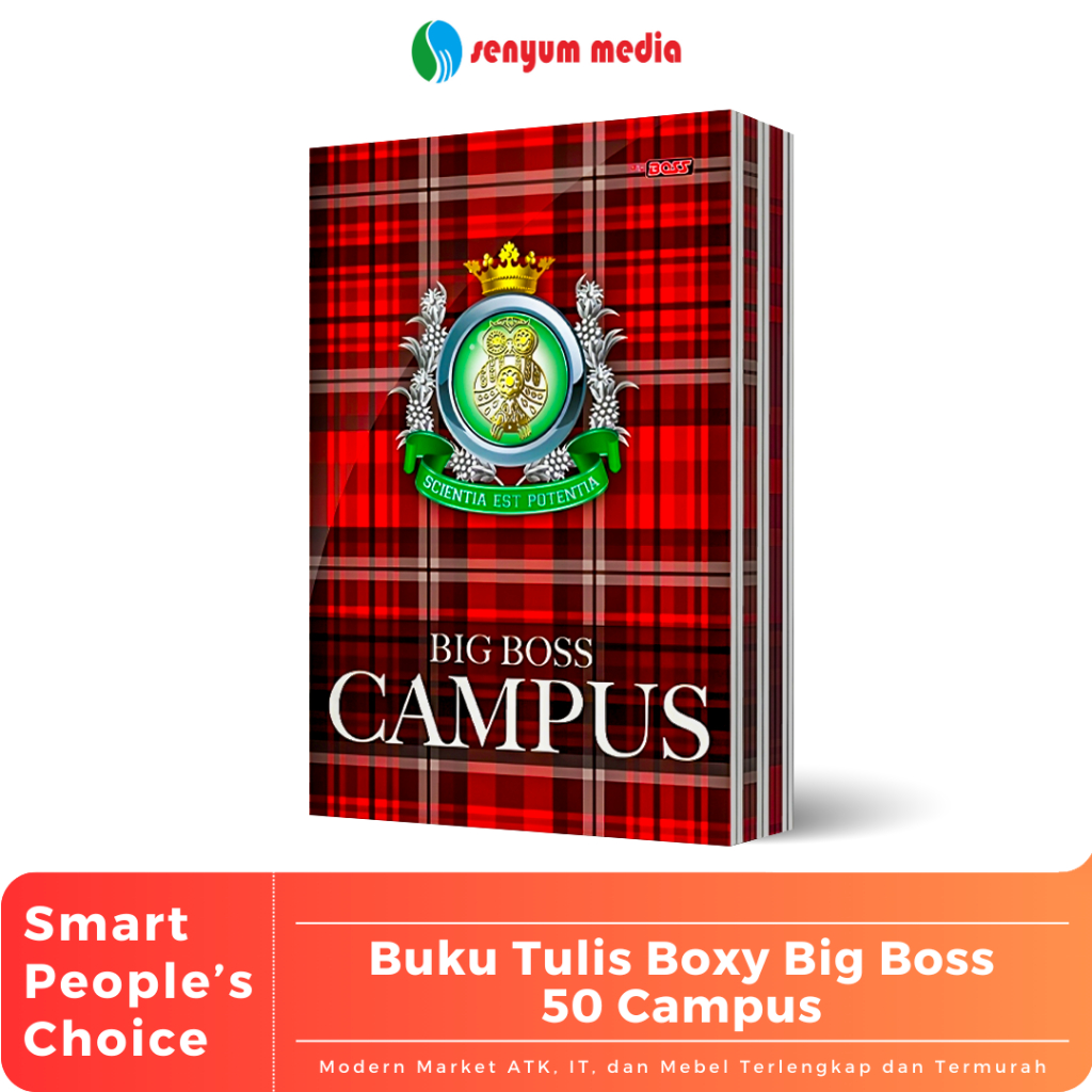 Jual Buku Tulis Boxy BIG BOSS Campus Oleh SIDU 50 Lembar (1 Pack Isi 10 ...