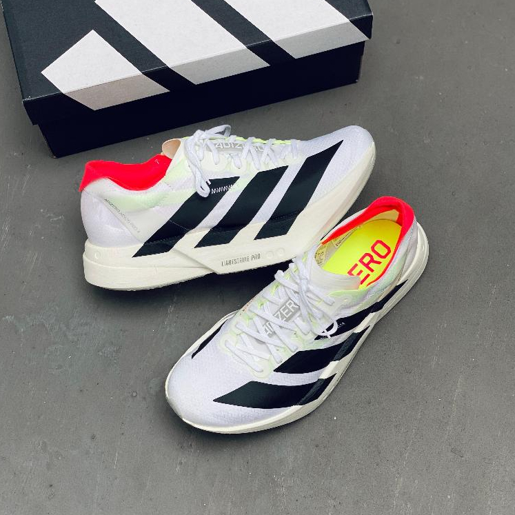 Jual Adidas Adizero Adios Pro 4 White Black Red (100% Original) [JR1094 ...