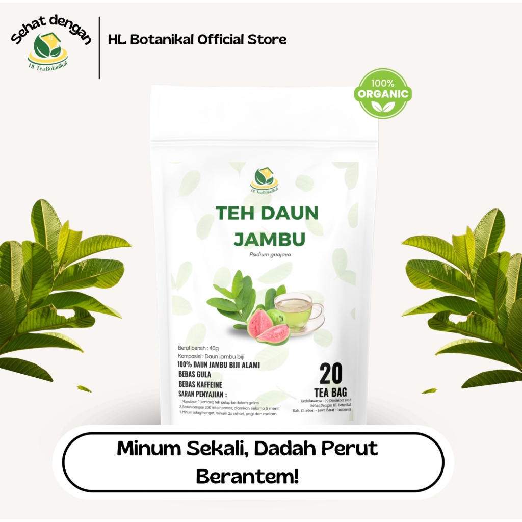 Jual Teh Daun Jambu biji Segar fresh | original 100% Herbal | Hl ...