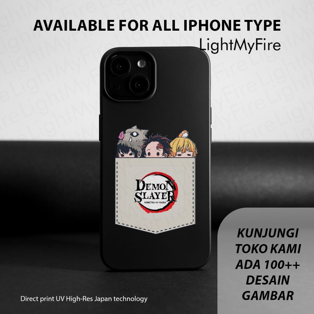 Jual iPhone case Tanjiro Inosuke Zenitsu Demon Slayer Casing iPhone ...