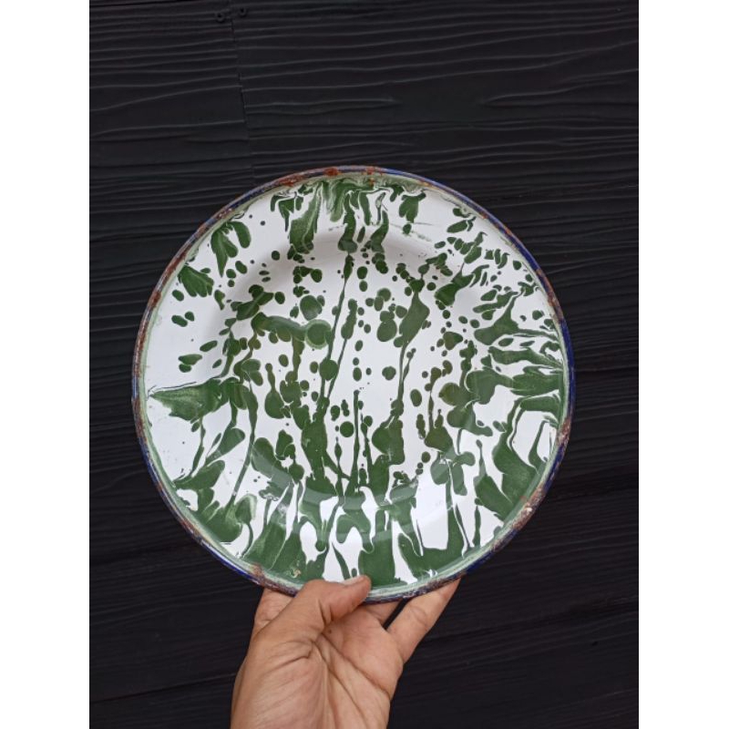Jual piring enamel seng bekas piring jadul | Shopee Indonesia