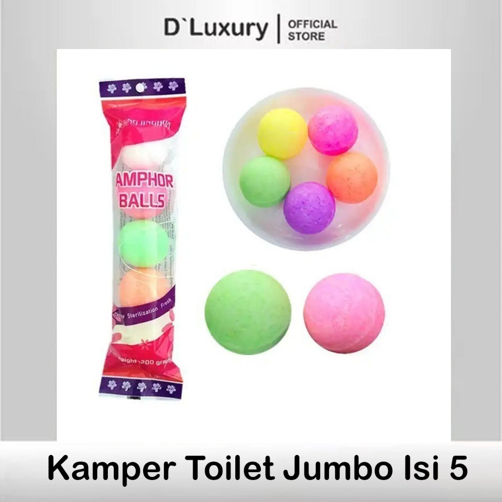 Jual Kamper Bulat Kapur Barus Besar Toilet Kamar mandi Lemari Isi 5 Pcs ...