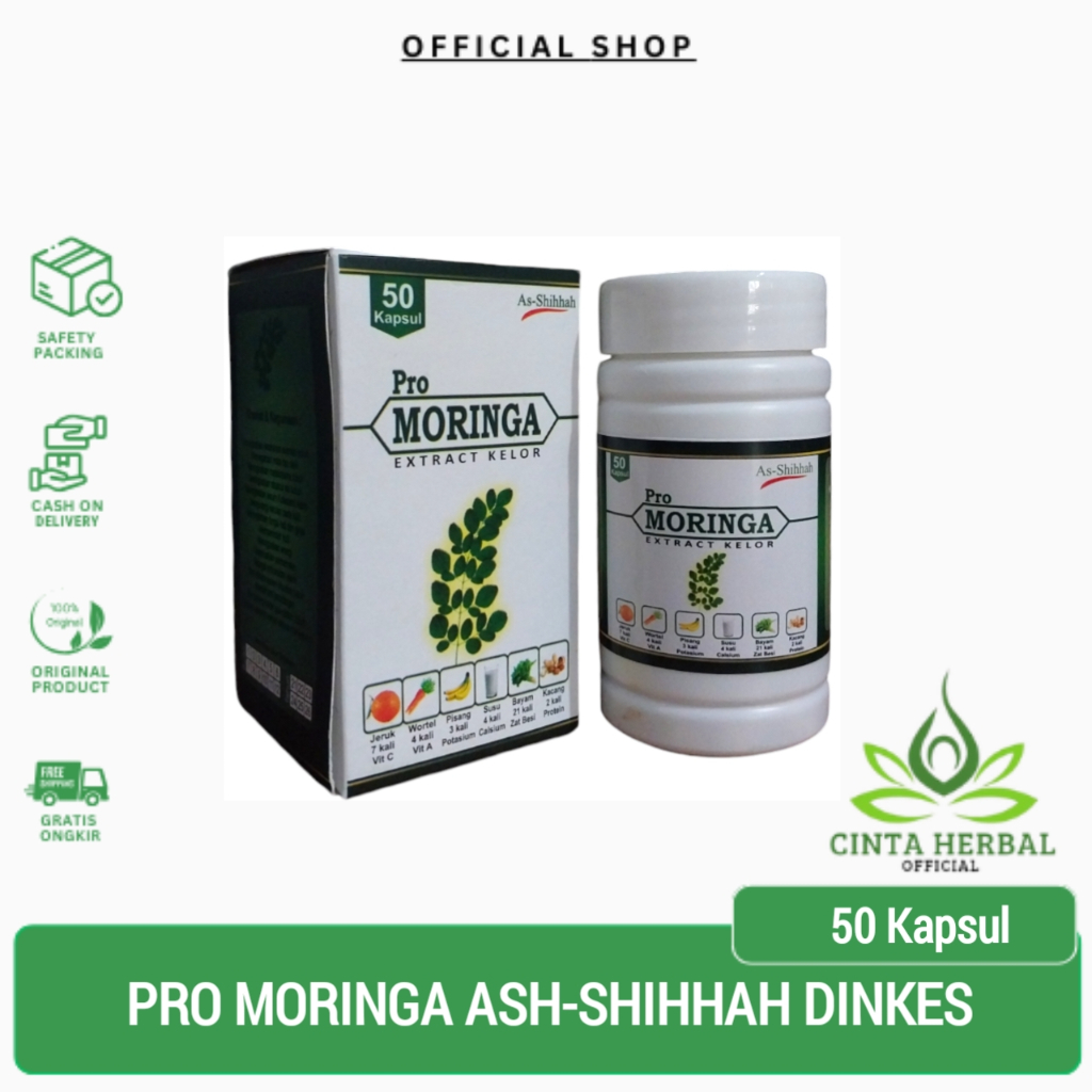 Jual Pro Moringa - Kapsul Ekstrak Daun Kelor Original | Shopee Indonesia