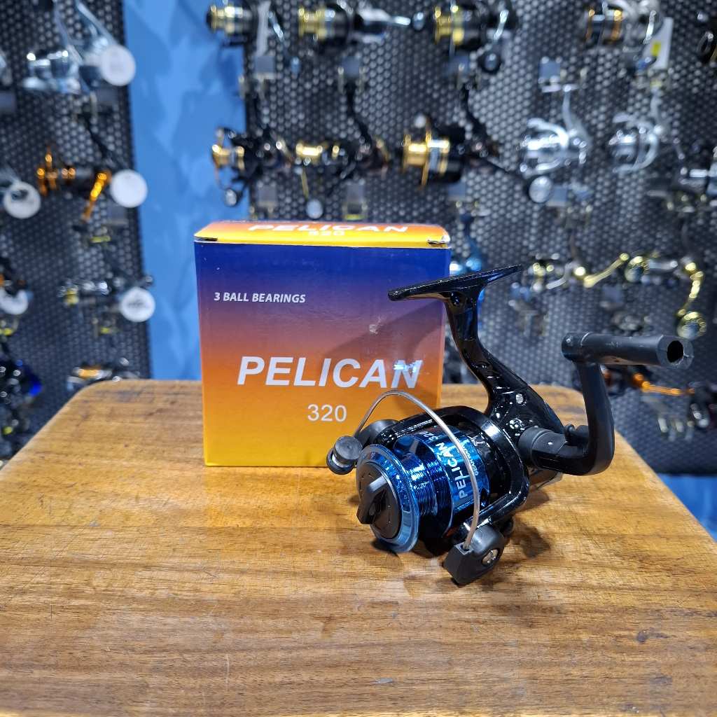 Jual REEL PELICAN 320 | 3 BALL BEARING | GRAPHITE SPOOL | Shopee Indonesia