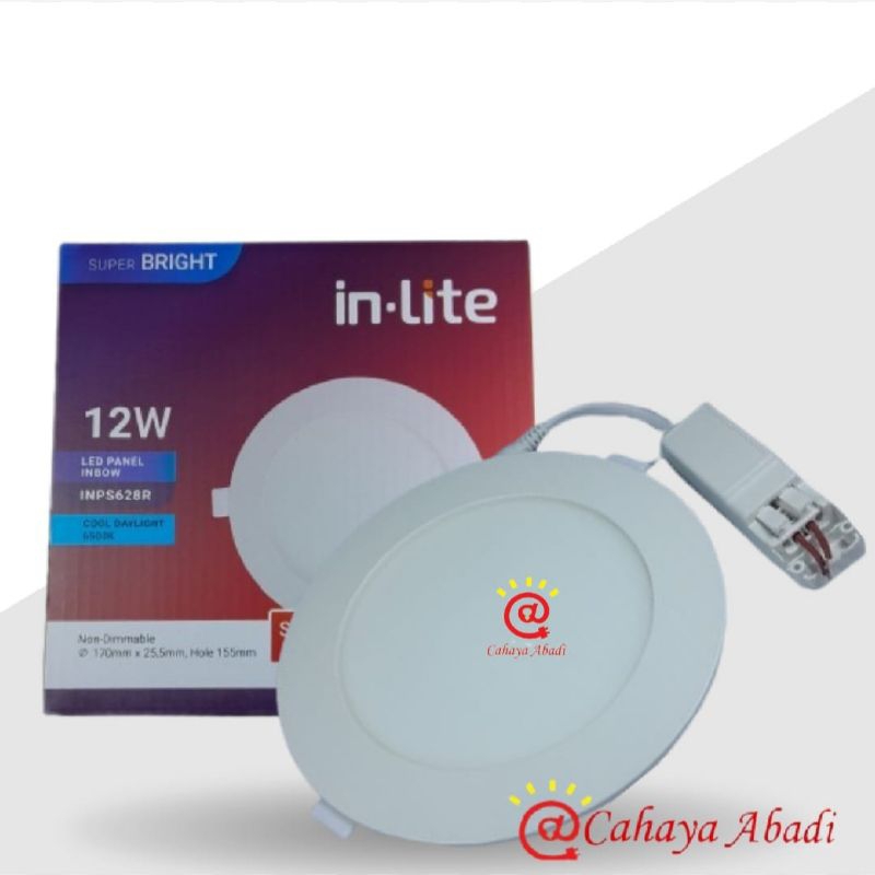 Jual Inlite IB Downlight Downlite Panel LED 12W Putih Semu Kuning Warm White / LED Panel Inbow ...