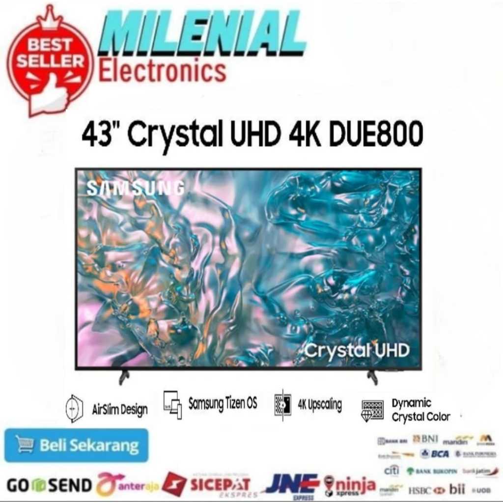 Jual SAMSUNG 43DUE800 - 43FE60EF - SMART LED TV 43 Inch Crystal UHD 4K - UA43DUE800K/UA43AU7002 ...