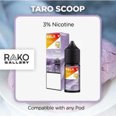 Jual Relx Liquid Salt Nic 30ml Taro Scoop | Shopee Indonesia