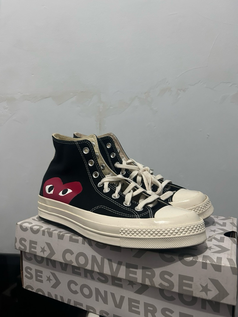 Jual converse cdg high black (100% authentic) | Shopee Indonesia