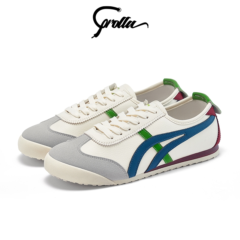 Jual COROLLA Tiger-66 Sepatu Sneakers Wanita Datar Serbaguna Khaki Biru ...