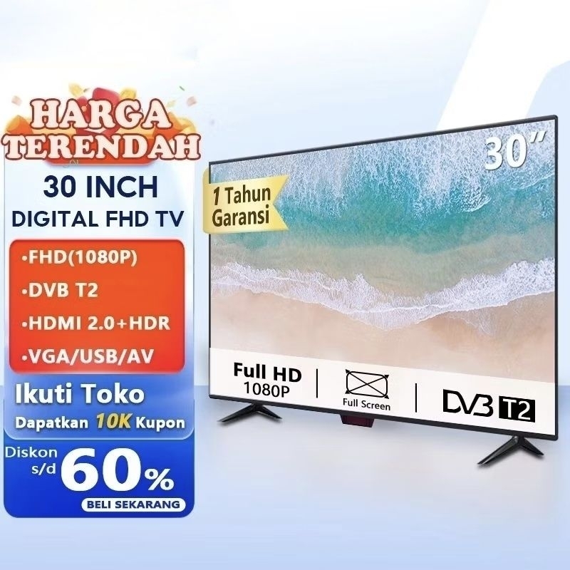Jual TV LED DIGITAL 30 INCH FULL LAYAR | Shopee Indonesia