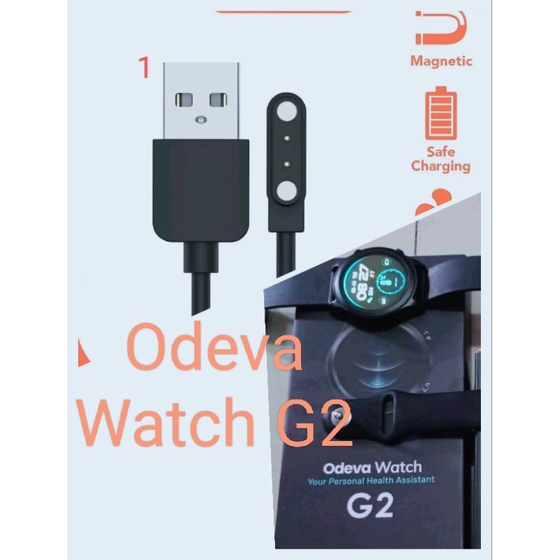 Jual Odeva Watch G2 Smart Watch Kabel Charger Magnet Smartwatch Odeva ...