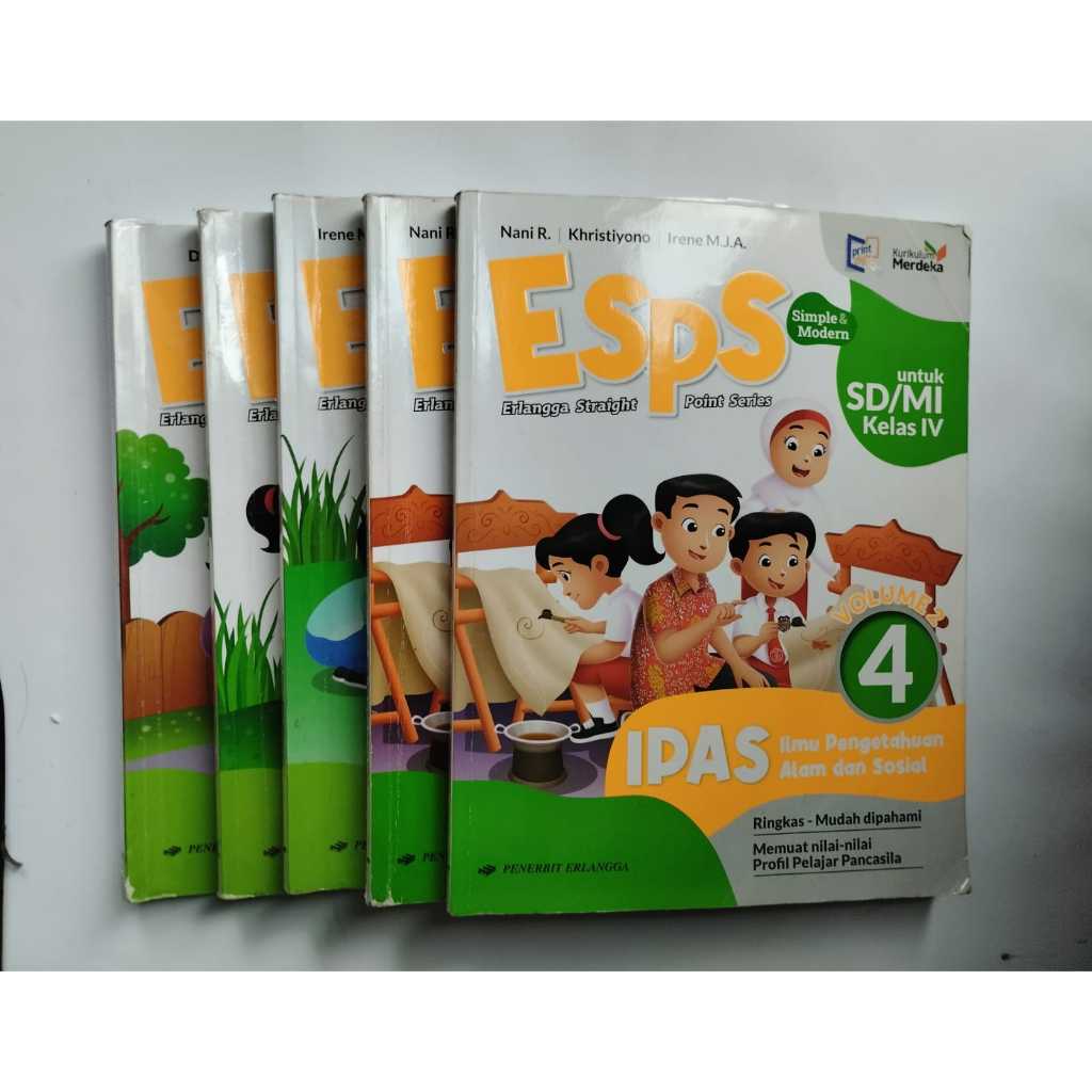 Jual KURIKULUM MERDEKA ESPS ERLANGGA STRAIGHT POINT SERIES KELAS IV (4): PENDIDIKAN PANCASILA ...