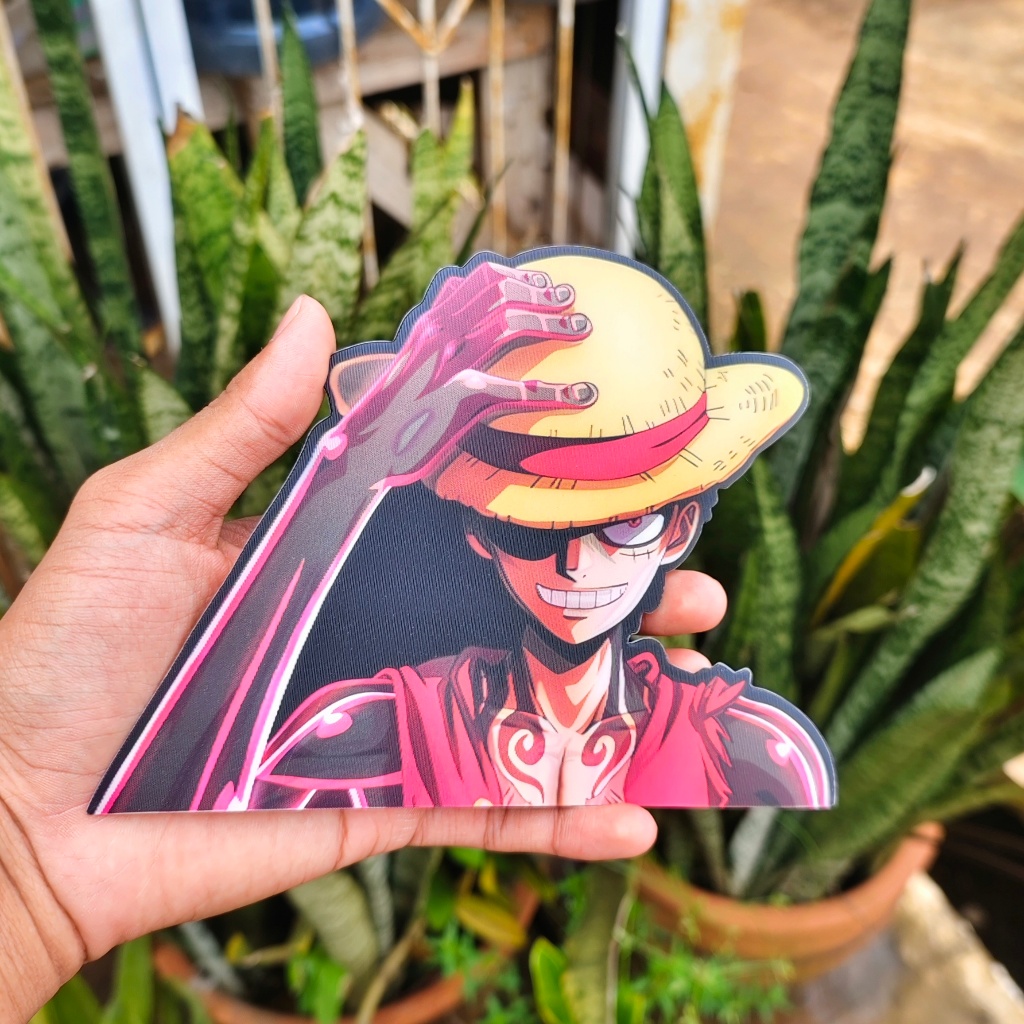 Jual Stiker Anime 3D Motion Lenticular Luffy | Shopee Indonesia
