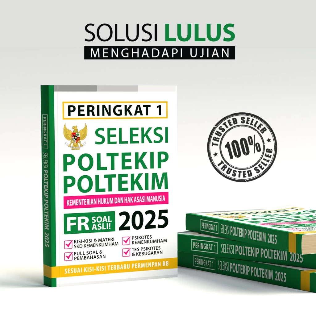 Jual Buku Peringkat 1 Sleksi KEMENKUMHAM POLTEKIP POLTEKIM 2025 - Buku ...