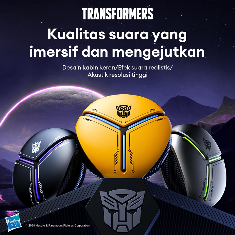 Jual Monster x Transformers TF-T30 TWS Earphone Bluetooth RGB Light 3D ...