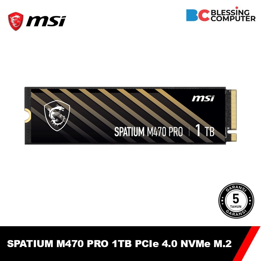 Jual SSD MSI SPATIUM M470 PRO 1TB PCIe 4.0 NVMe M.2 | Shopee Indonesia