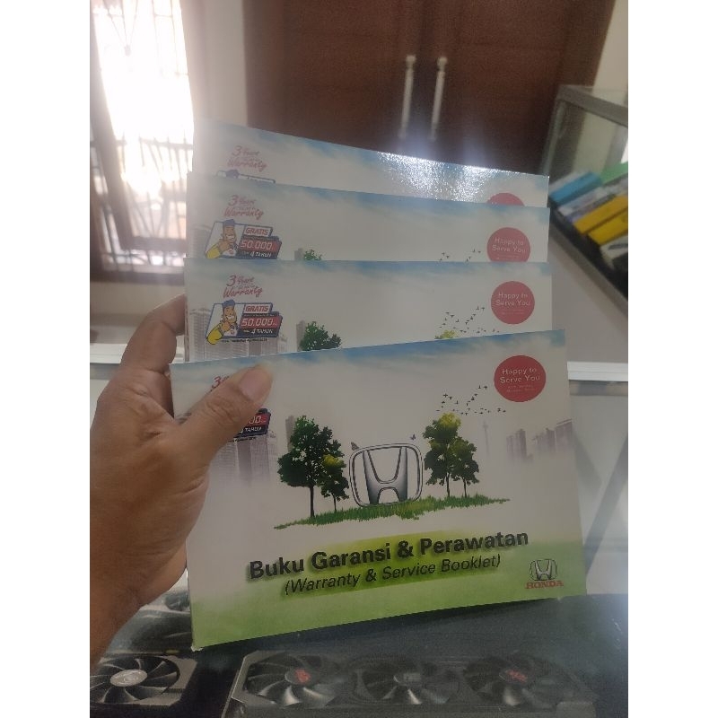 Jual Buku Service Honda All Type Buku Garansi dan Perawatan kondisi ...