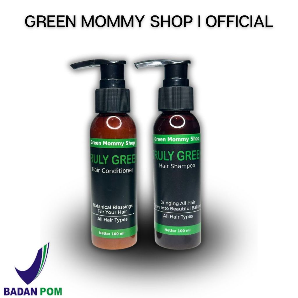 Jual Green Mommy Shop - Truly Green Shampoo & Conditioner Best Hair ...
