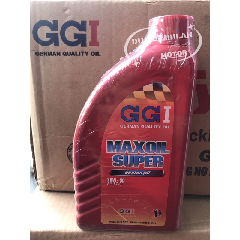Jual Oli bebek GGI Maxoil Super Engine Oil SAE 20w50 | 1 Liter | Shopee ...