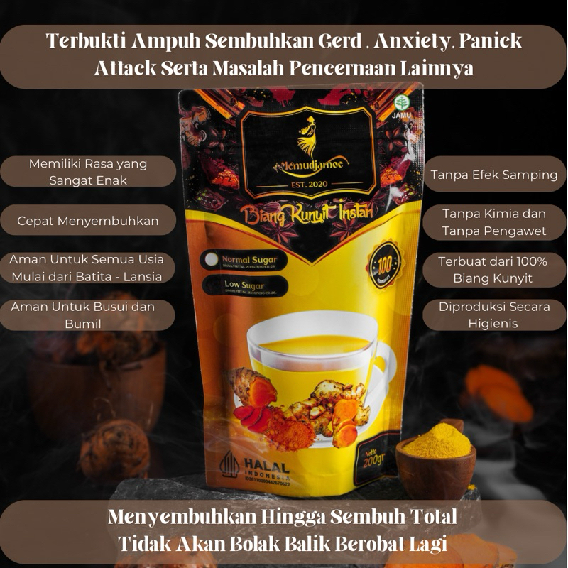 Jual LOW SUGAR Biang Kunyit Pengobatan Ampuh untuk GERD&ANXIETY / PANIC ...