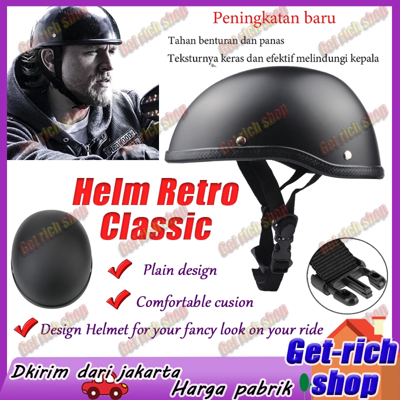 Jual 【Kapal 24 Jam】 Helm harley davidson original Half helmet Topi ...