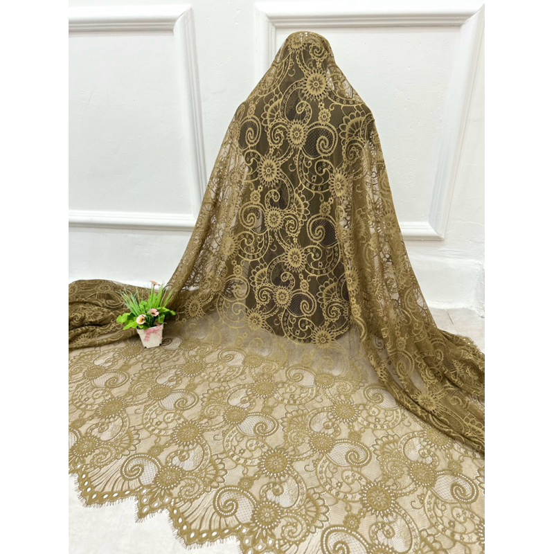 Jual Kain Brokat Lace Premium - Alyssa | Shopee Indonesia