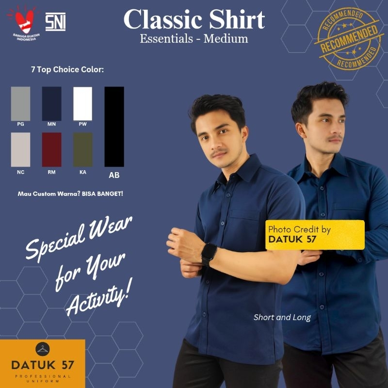 Jual Original Essentials by Datuk 57 : Seragam Kemeja Atasan Top ...