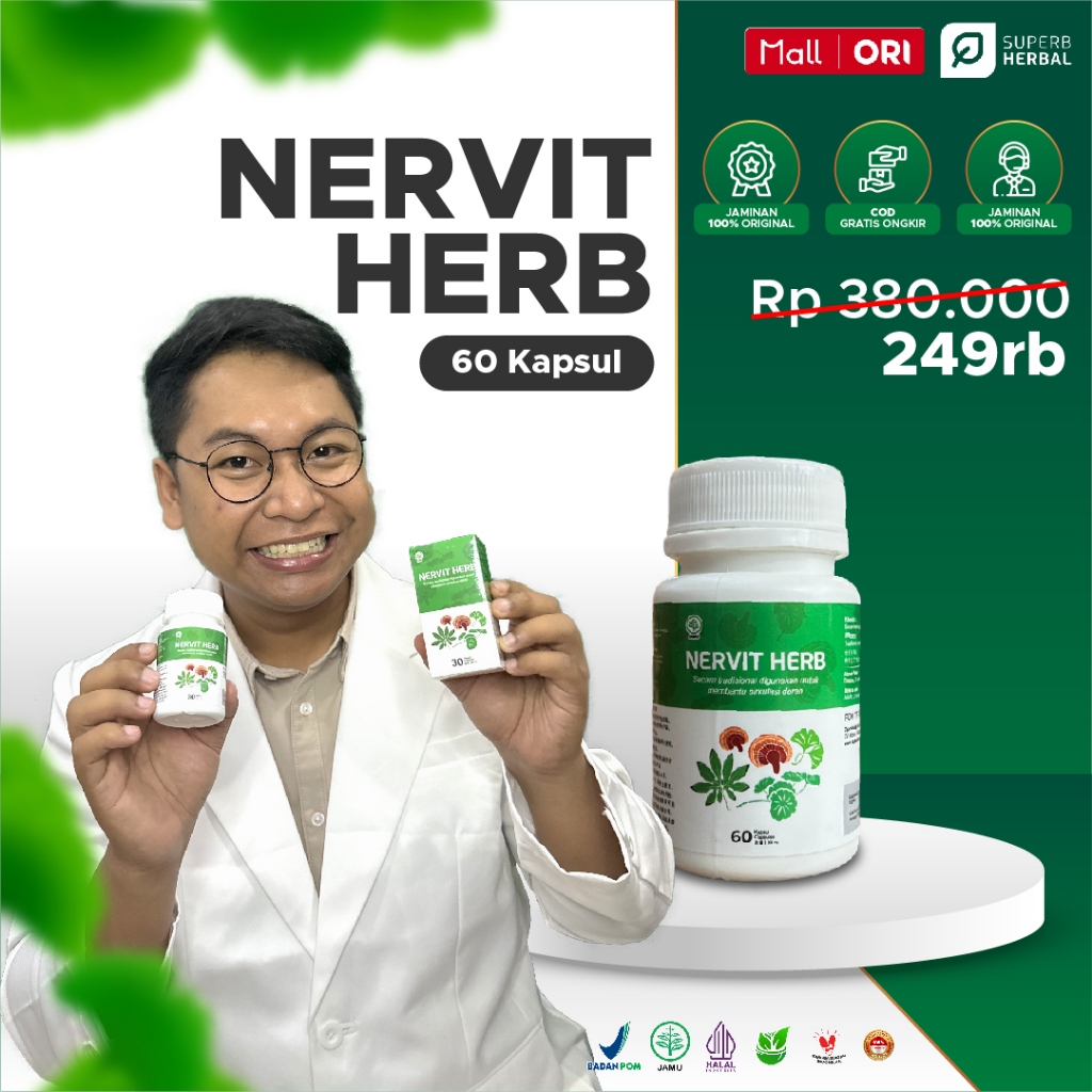 Jual Superbherbal | 1 Nervit Herb Obat Herbal Stroke - BPOM Melancarkan ...