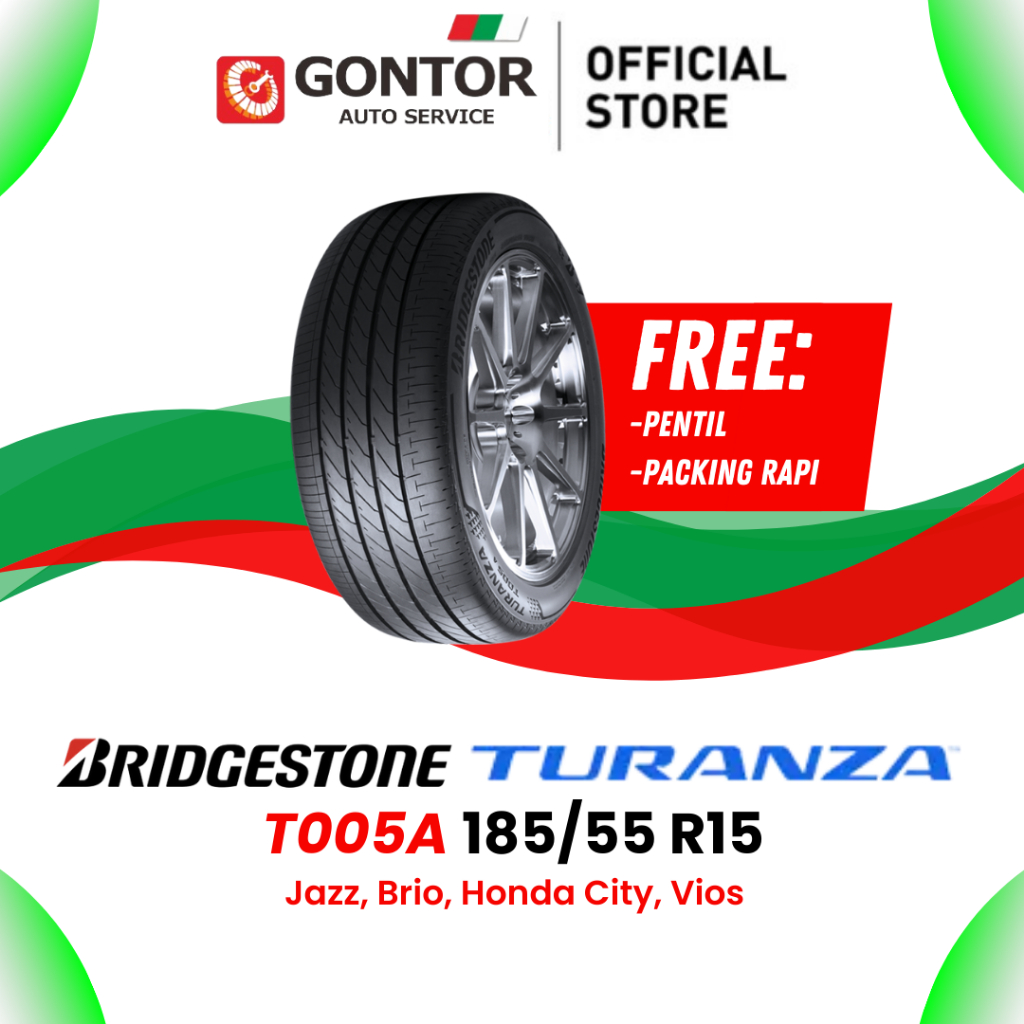Jual Ban Mobil Ring 14 Bridgestone Turanza T005A 185/55 R15 - Jazz, Brio, Honda City, Vios ...